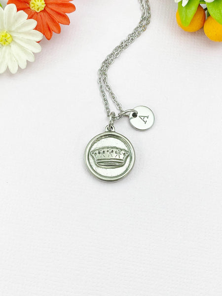 Crown Charm Necklace – Silver Pendant Jewelry, N6503B – Lebua Jewelry®