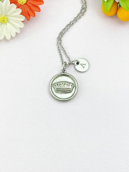 Crown Charm Necklace – Silver Pendant Jewelry, N6503B – Lebua Jewelry®